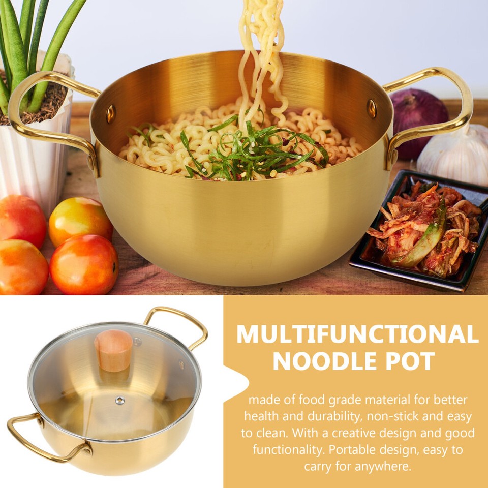 Outdoor Cookware Korean Ramen Pot Saucepan Pots and Pans Large Frying ...