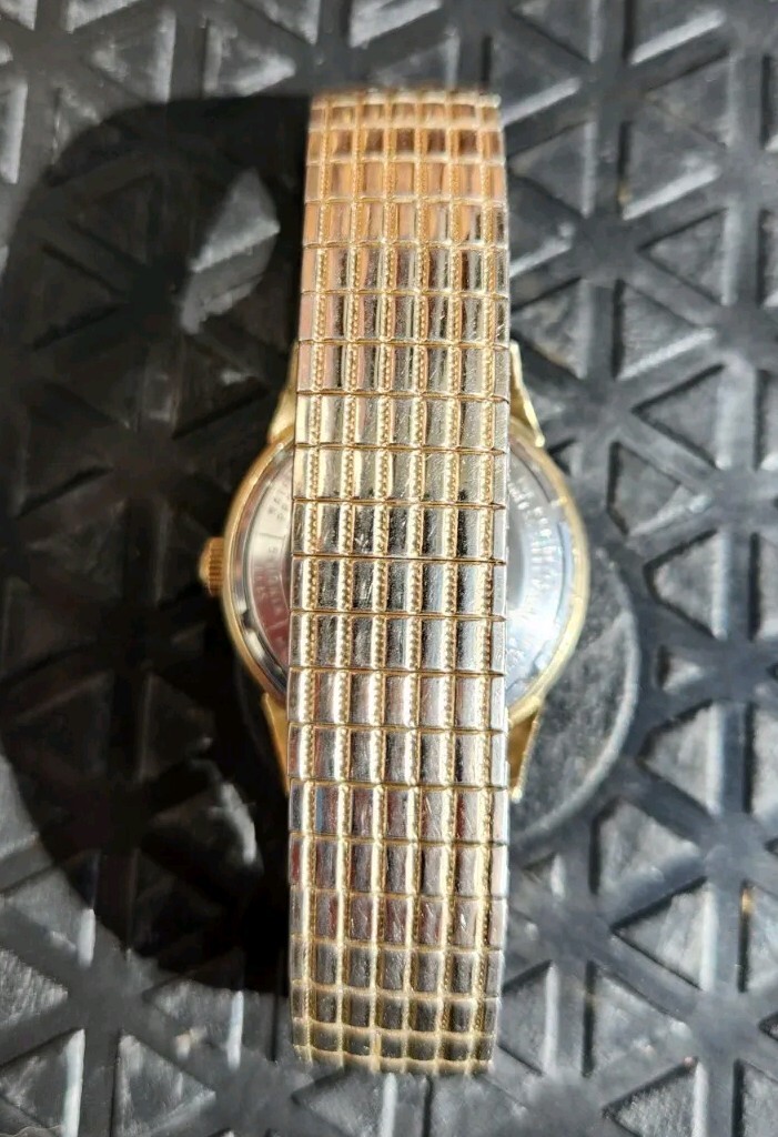 Vtg Bulova 1961 Midnight Clipper Men's 31mm Watch 11AFAC Automatic Gold ...