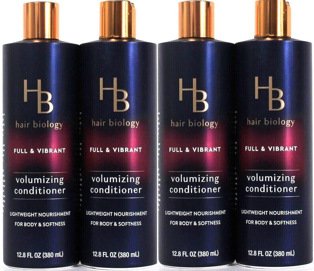 HB Hair Biology Volumizing 1 Shampoo & 2 Conditioners 12.8oz Each for ...