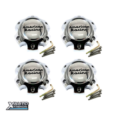 4 x American Racing Wheel Center Cap 6X5.5 Chrome 1079L145-C2 | eBay