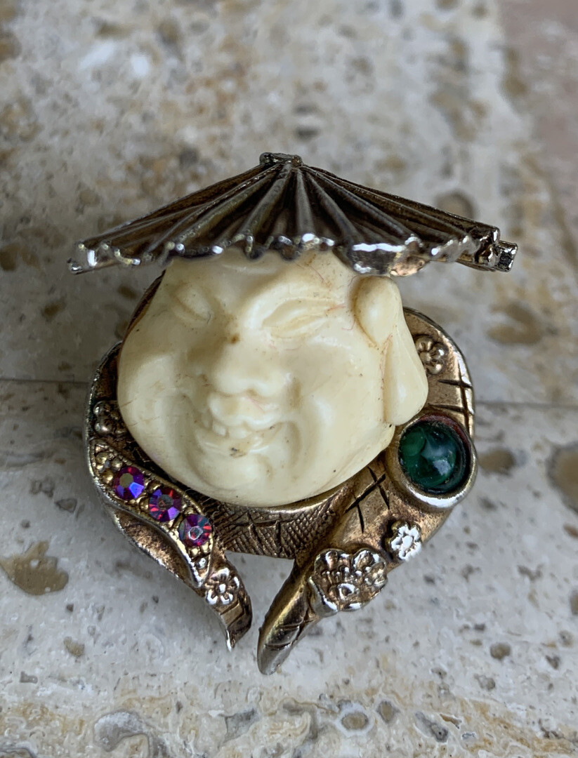 Rare Vintage HAR Hargo Chinaman Replacement Earring. … - Gem