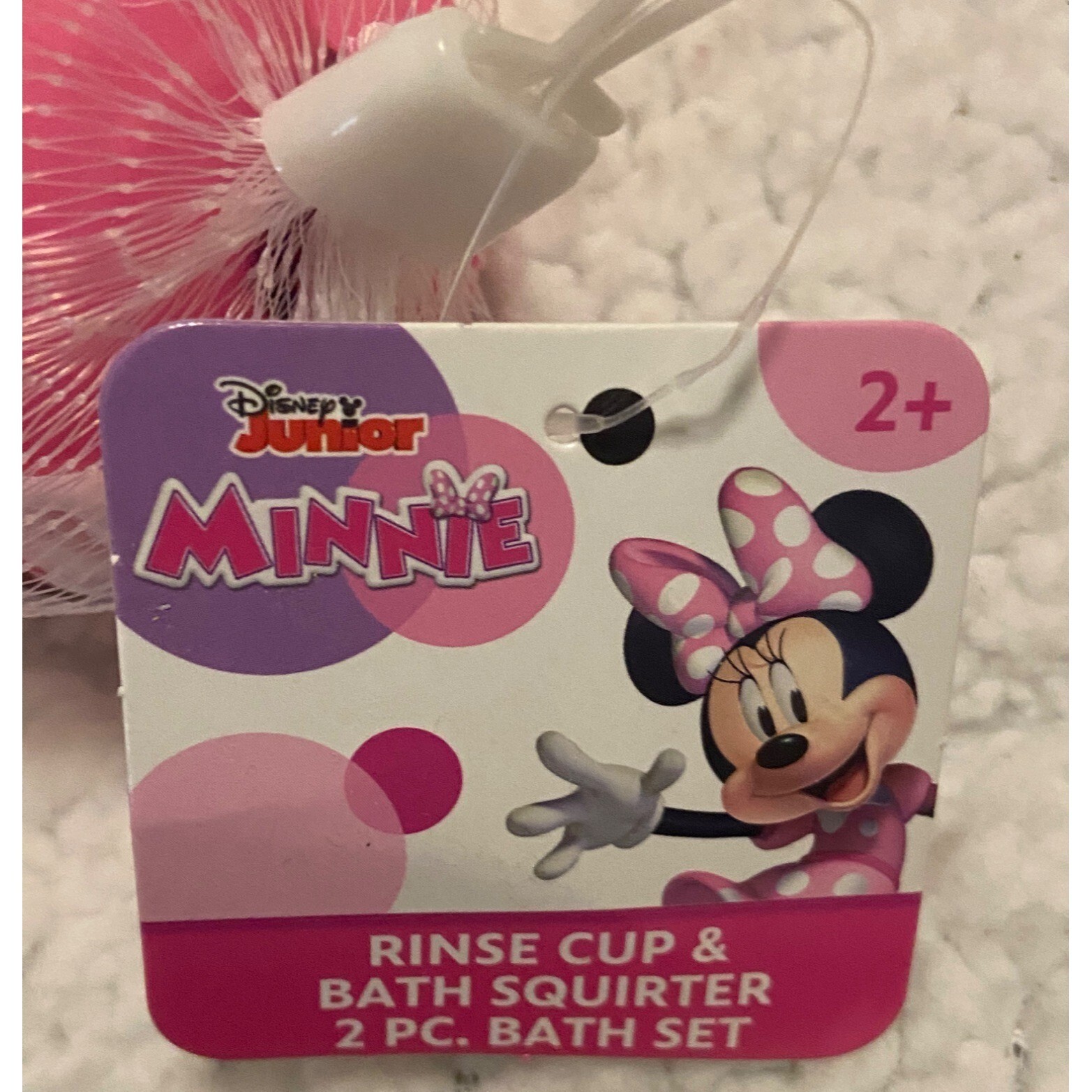 Disney Junior Minnie Mouse Rinse Cup & Bath Squirter 2 pc. Bath Set (In ...