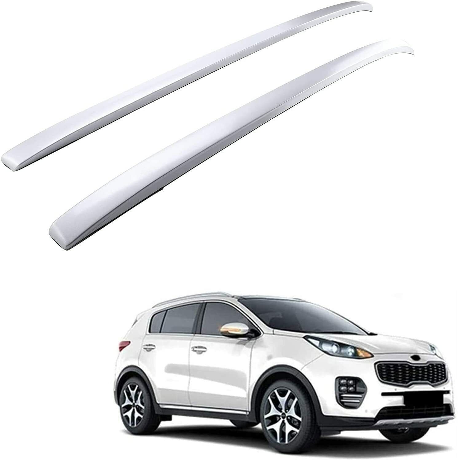 2Pcs Fits for 2016-2021 Kia Sportage Aluminum Roof Rail Racks Side Rail ...