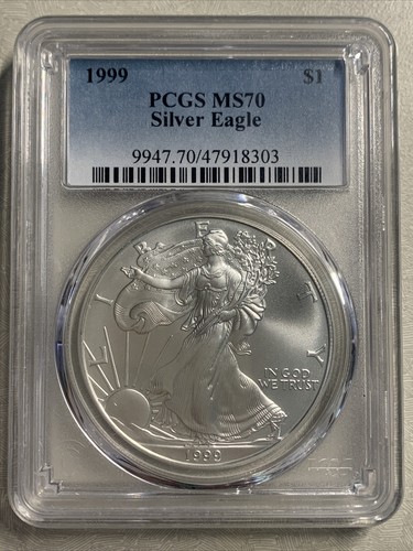 1999- American Silver Eagle- PCGS- MS 70- Population of 151 Total | eBay