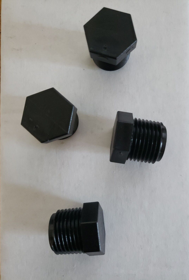 Atwood 91857 RV Water Heater Plastic Drain Plug 4 Pack 1/2 inch