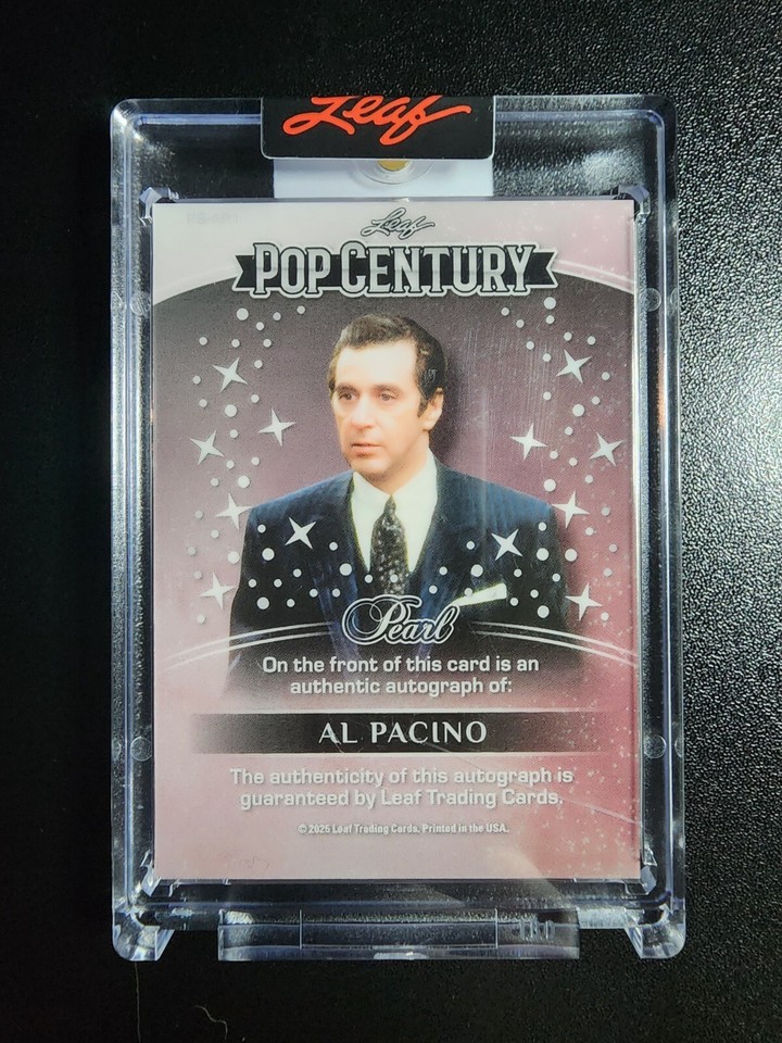 AL PACINO 2025 Leaf Metal Pop Century PURPLE PEARL #3/6 Auto GODFATHER ...
