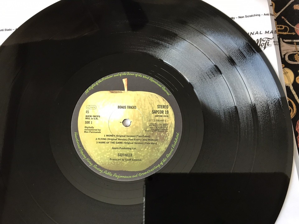 BADFINGER - STRAIGHT UP LP APPLE 1993 2LP BONUS TRACKS EXCELLENT DOUBLE ...