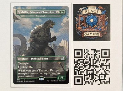Godzilla, Primeval Champion - Ikoria: Lair Of Behemoths - IKO - MTG ...