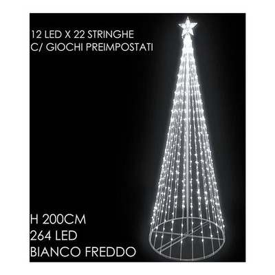 General Trade Albero giochi di luce (H200 cm) CONO 264 luci - LED ...