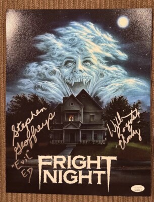 William Ragsdale Stephen Geoffreys Signed Fright Night 11x14 Photo JSA ...