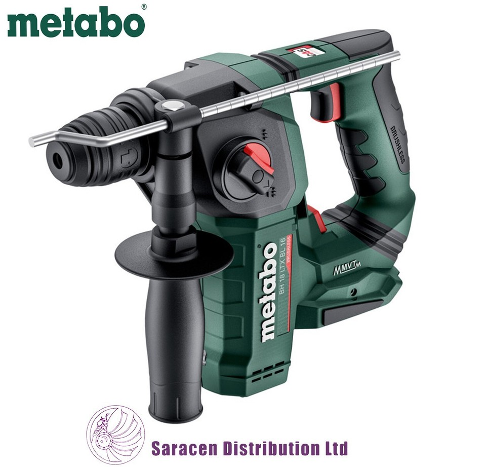 METABO BH 18 LTX BL 16 CORDLESS SDS+ HAMMER DRILL, 18V BODY ONLY ...