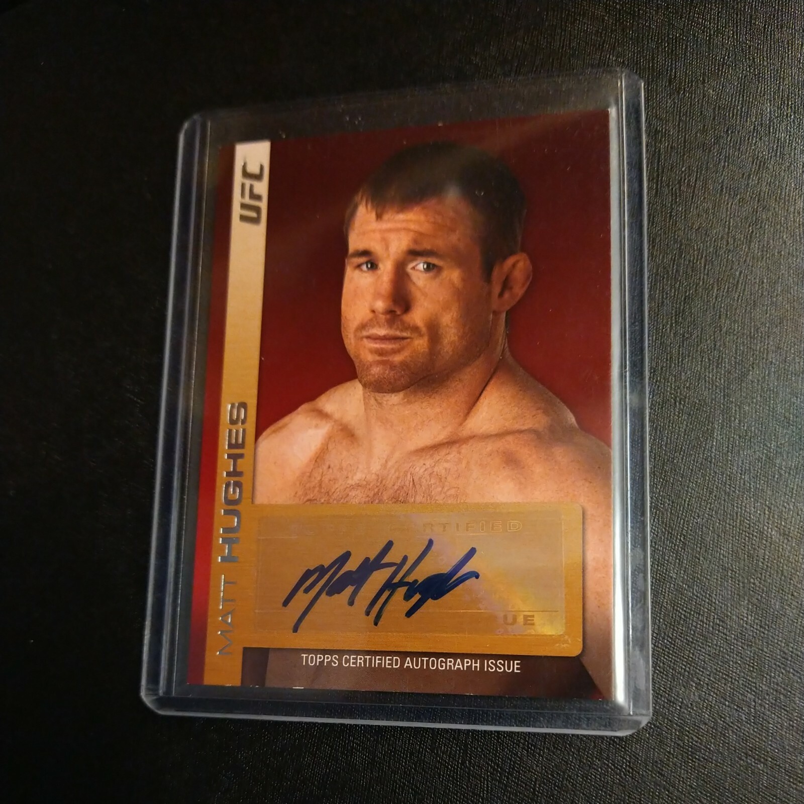 2011 Topps UFC Title Shot - Fighter Autographs Matt Hughes #FA-MHU (AU ...