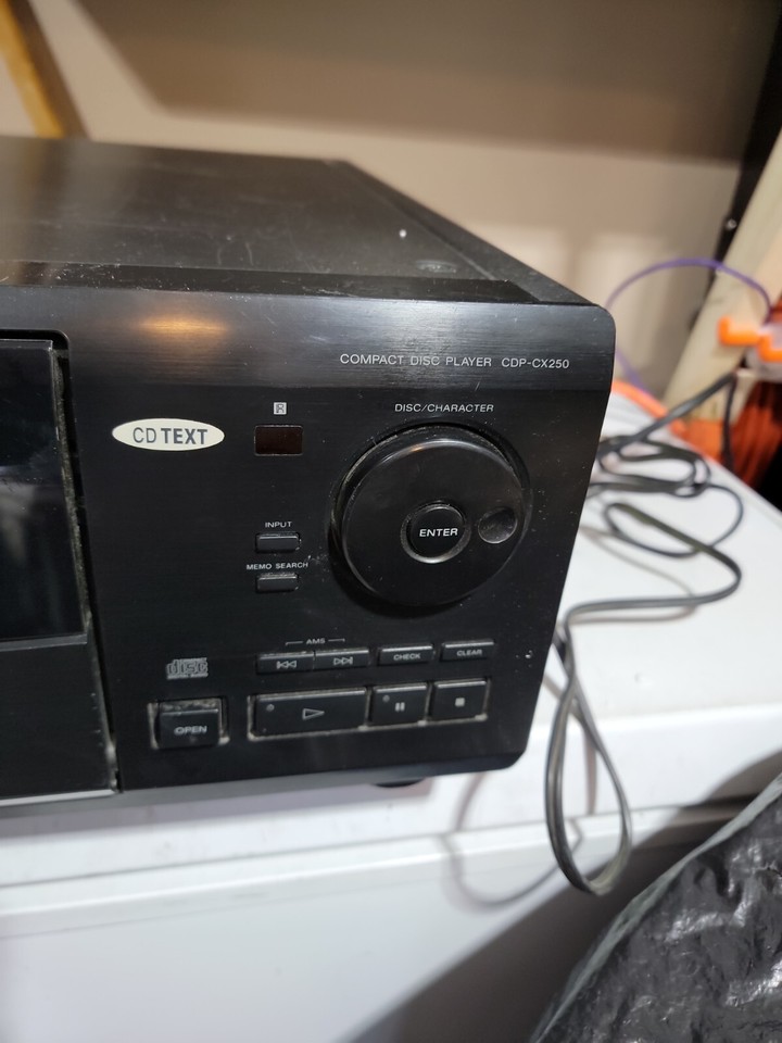 Sony Mega Storage 200 Disc CD Compact Disc Player Model CDP-CX250 ...