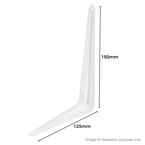 London Wall Brackets Neptune WHITE Metal Steel Shelf Wall Shelving ...