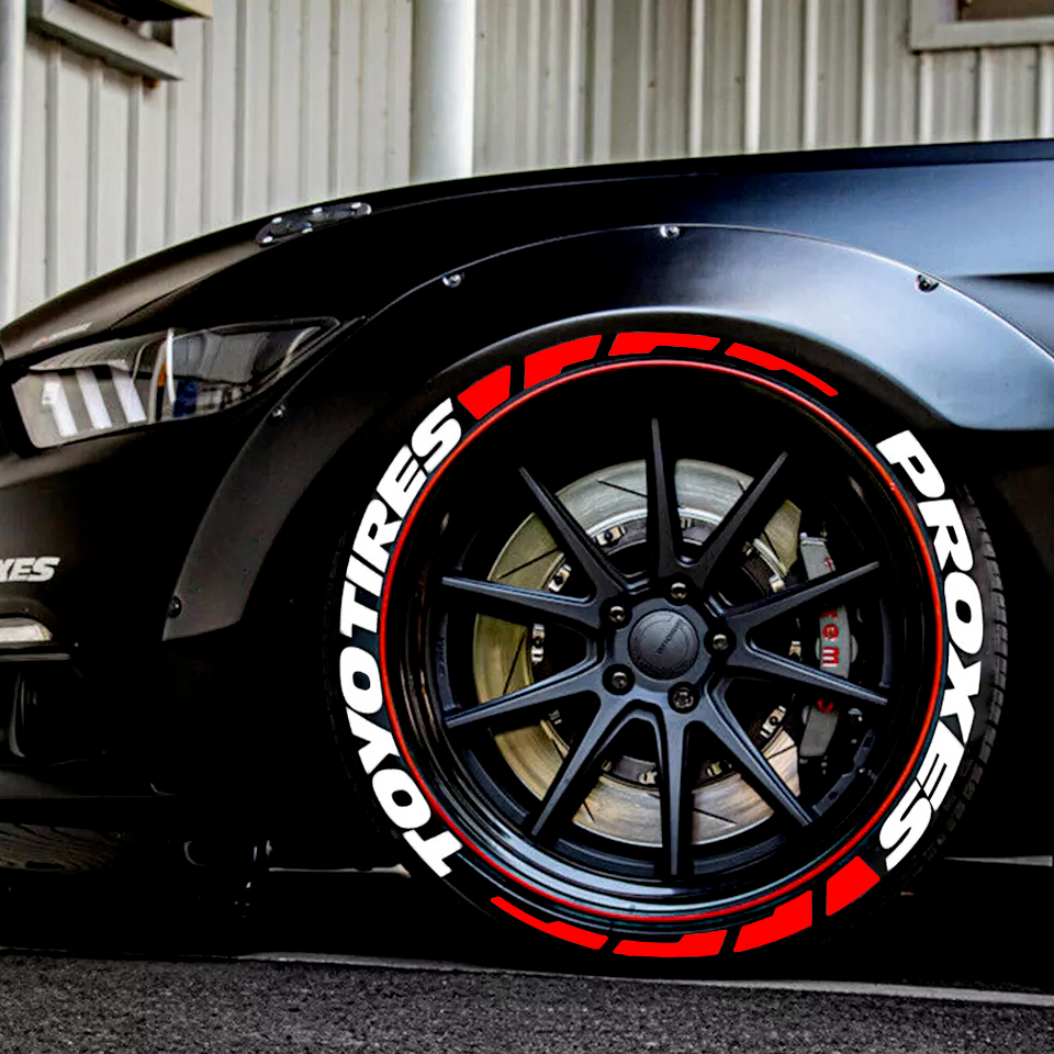 Permanent Tire Lettering Stickers Toyo Tires Proxes Stripe Sticker ...