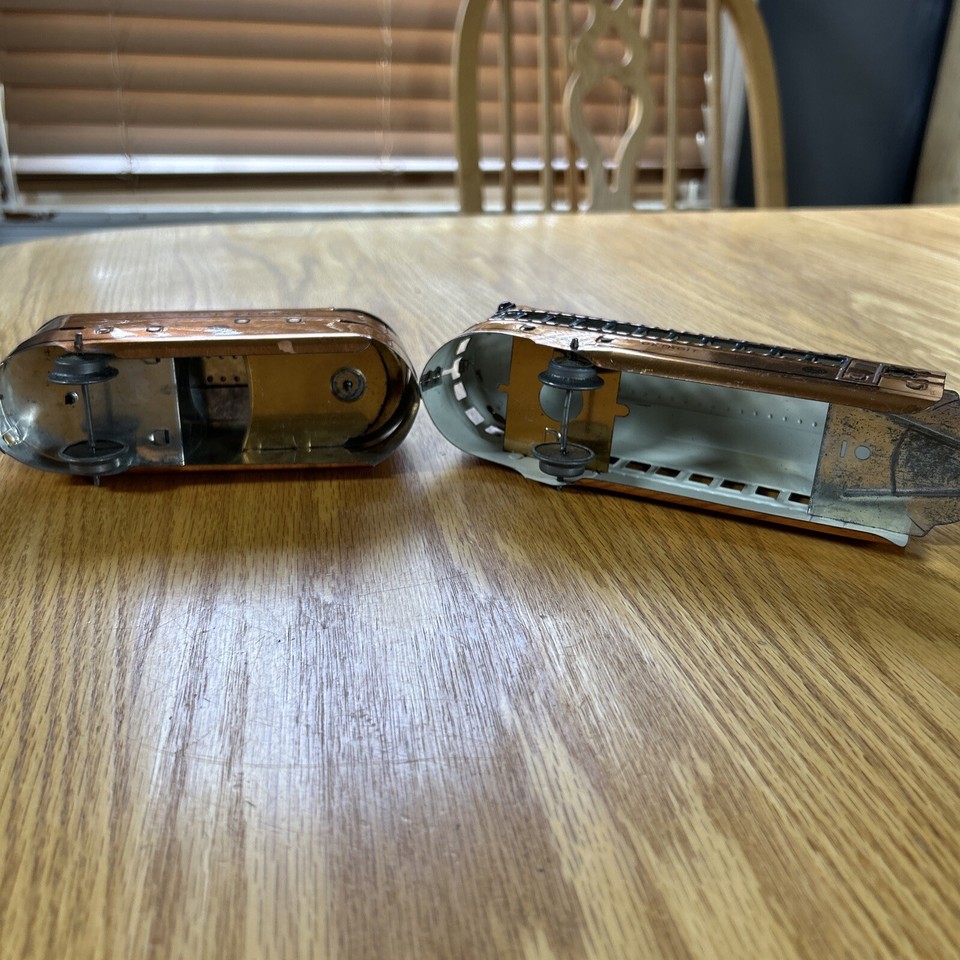 MARX Mercury Articulated Steam Engine Train Copper Cars Original Box ...