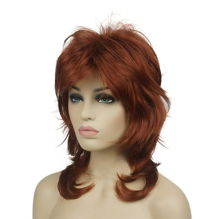 Long Soft Shaggy Layered Cut Wigs Full Wig Mullet Wigs for Cosplay ...