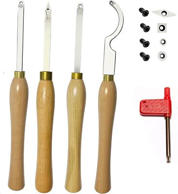 Carbide Tipped Wood Turning Tools Set Mini Size For Turning Small ...
