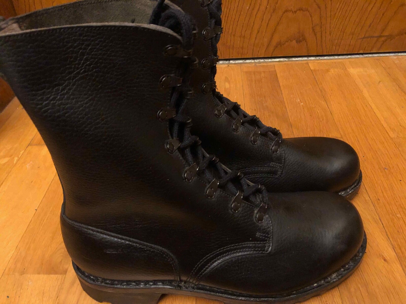 GERMAN ARMY COMBAT BOOTS PARA BOOTS SPRINGERSTIEFEL BLACK US 9 BW 270 ...