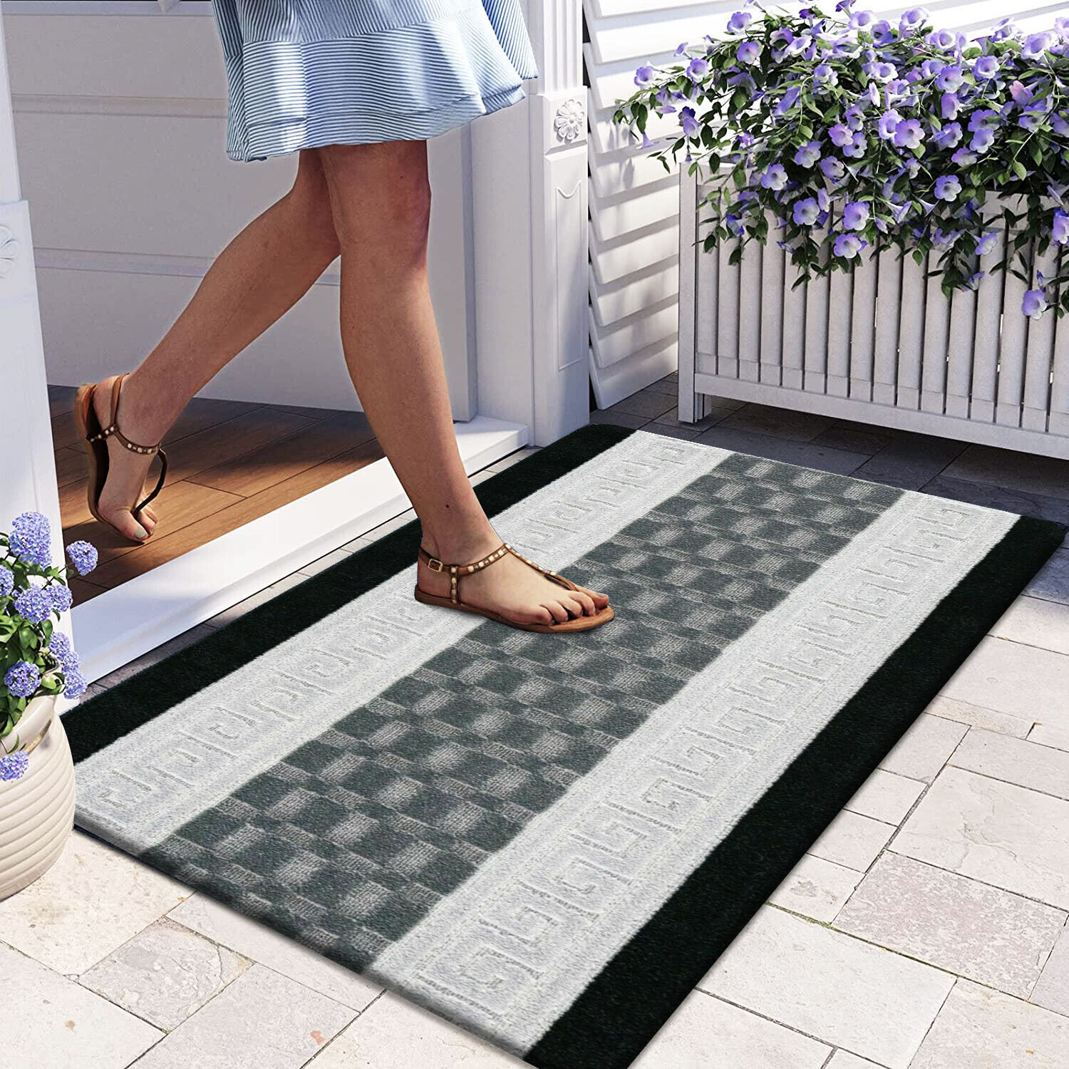 Non Slip Small Large Indoor Door Mat Washable Rugs Bedroom Kitchen ...