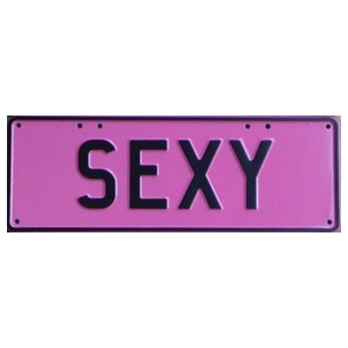 Novelty Number Plate - Sexy Black On Pink AUS Licence Plate Sign Wall ...