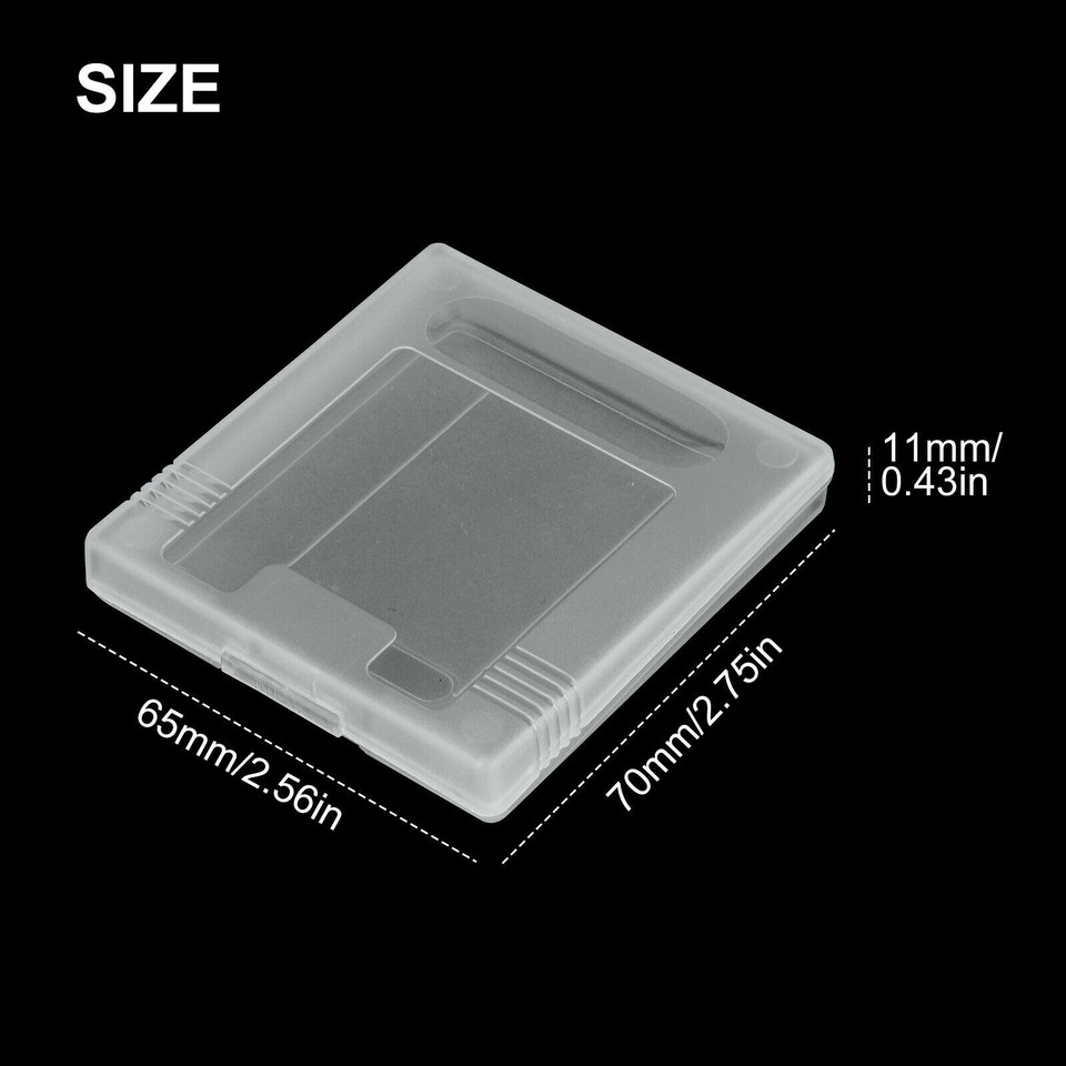 10 Clear Protective Game Cartridge Storage Cases for Nintendo Game Boy ...