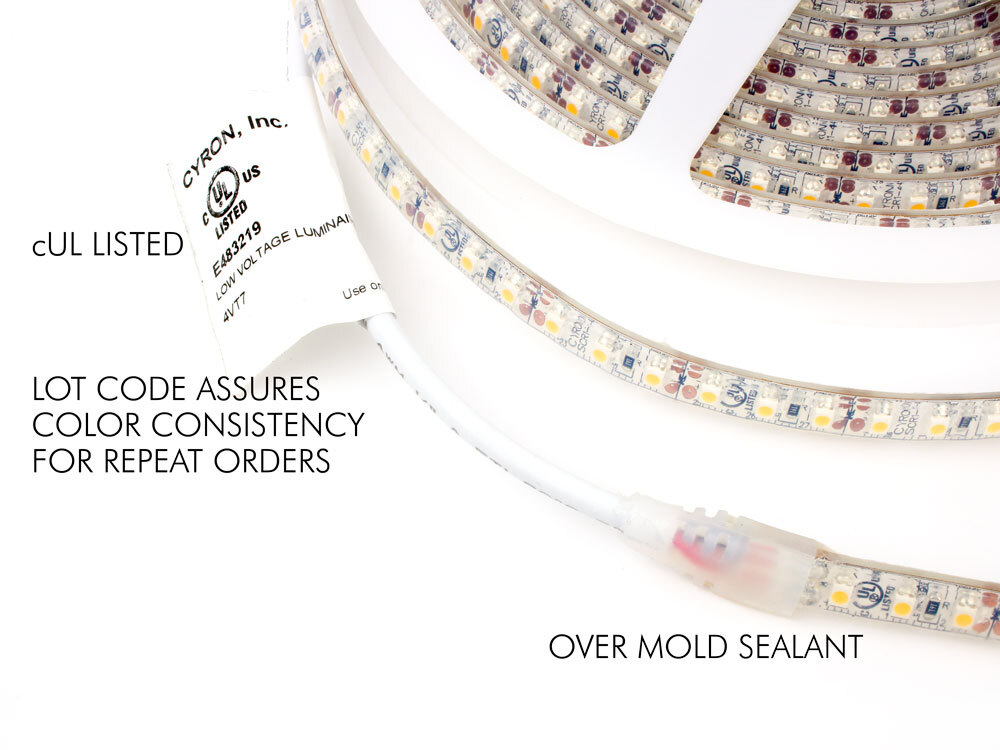 Ribbon Lights, Outdoor IP68 White Colors 600x3528 LED-Warm White 2400K ...