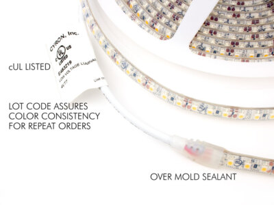 Ribbon Lights, Outdoor IP68 White Colors 600x3528 LED-Warm White 2400K ...