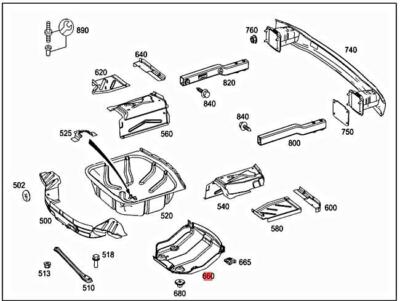 Genuine MERCEDES X204 GLK-CLASS X204 Cover rear-end floor 2046900107 | eBay