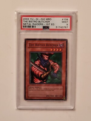 2002 Yugioh Mrd #108 The Bistro Butcher Metal Raiders 1st Edition PSA 9 ...