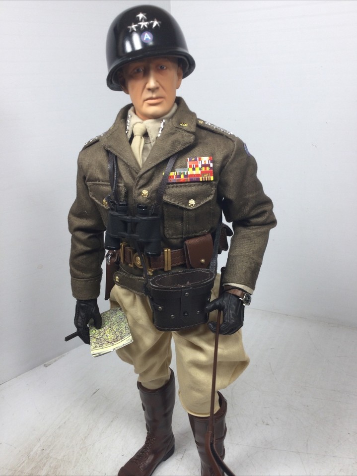1/6 DRAGON WW2 US 4 STAR GENERAL GEORGE S. PATTON JR 3RD ARMY + COLT ...