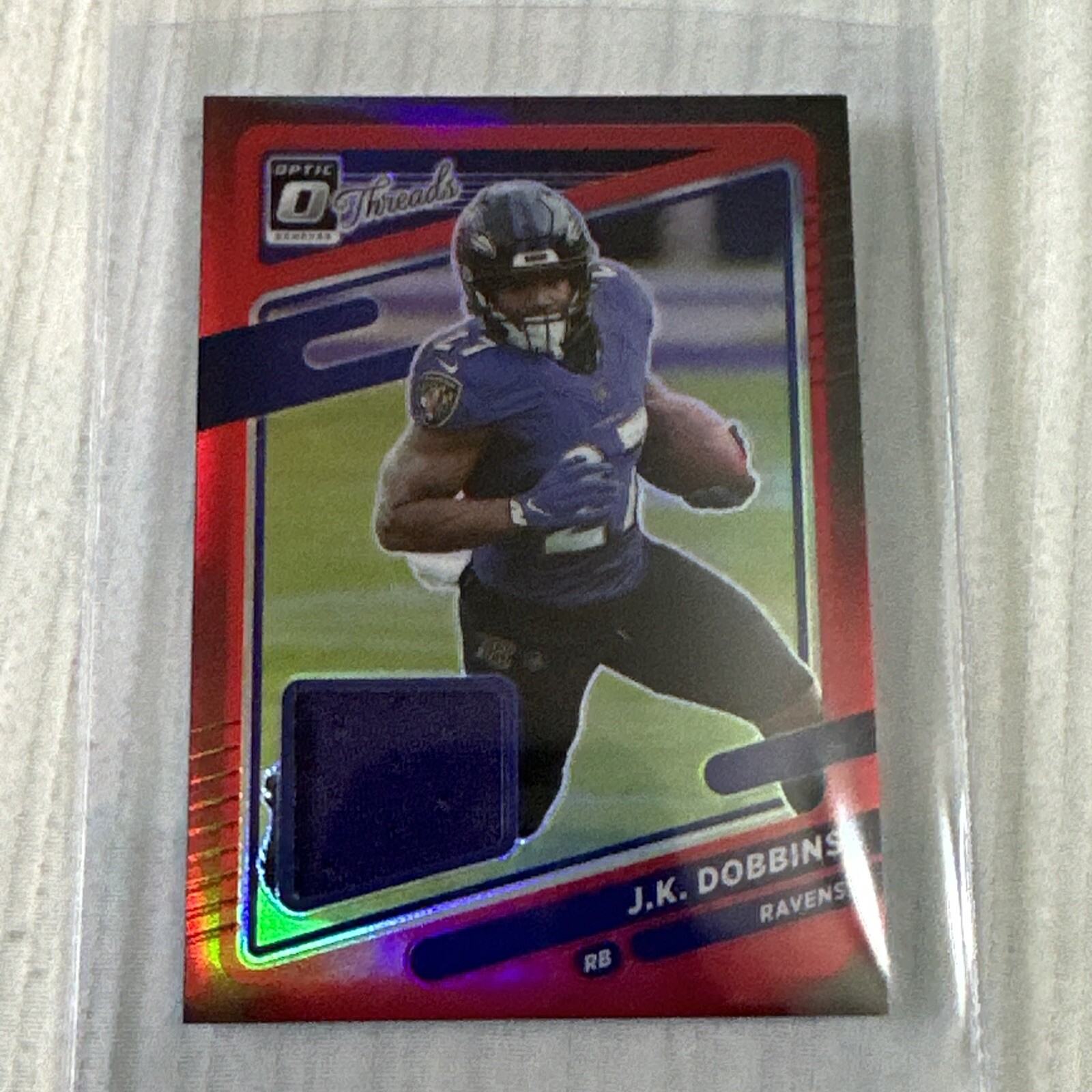 2021 Panini Donruss Optic - Donruss Threads J.K. Dobbins #TH-6 Red ...