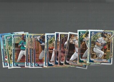 2024 Bowman Mega Box Chrome Mojo & INSERTS You Pick Complete Your Set ...