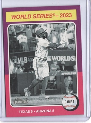 ADOLIS GARCIA 2024 Topps Heritage Black & White Image #461 SP 2023 ...