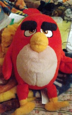 Angry Birds PLUSH RED BIRD Stuffed Toy, PLUS 2 ERASERS, RED BIRD ...
