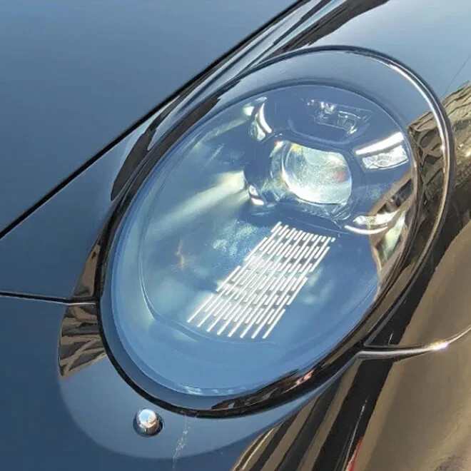 Porsche 911 997 Black Matrix LED Projector Headlights 992 style DRL ...