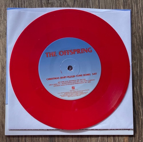 45t The Offspring - Christmas (baby please come home) - LIMITED RED ...