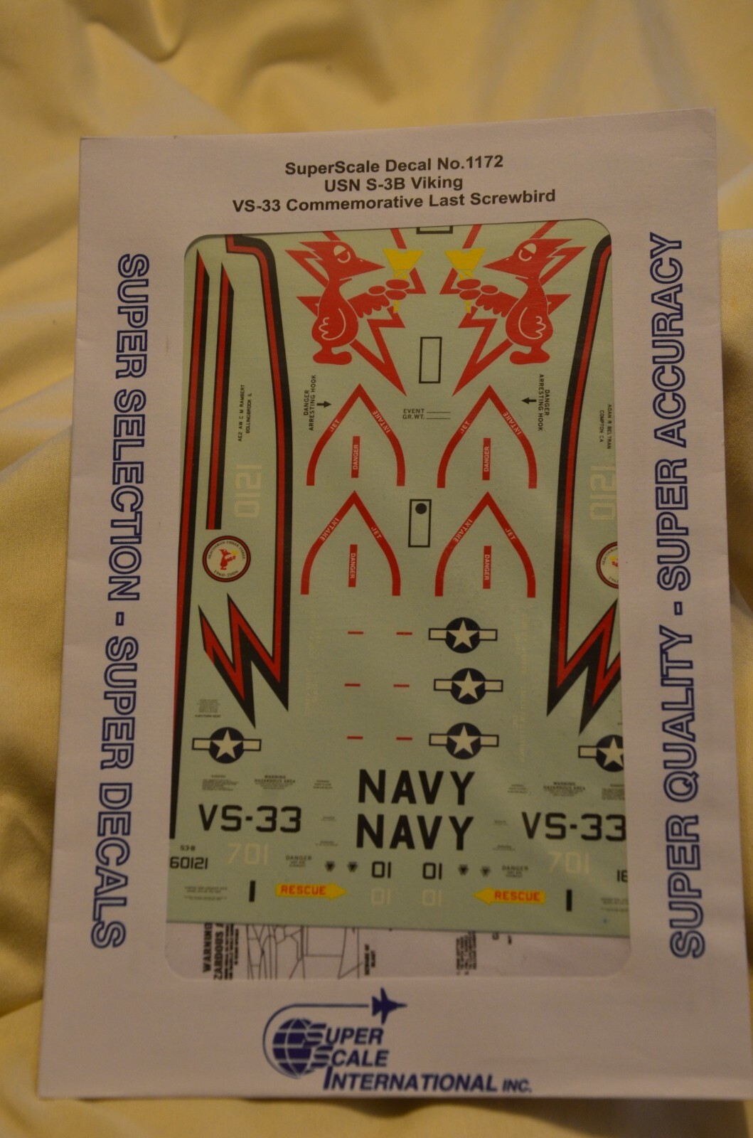 1/48 Super Scale Decals (48-1172) USN 3-B Viking | eBay