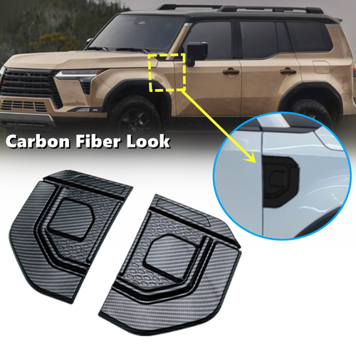 ABS Carbon Look Side Fender Badge Emblem Decor For Lexus GX GX550 2024 ...