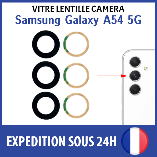 Lentille arrière appareil photo SAMSUNG GALAXY A54 A546 vitre verre ...