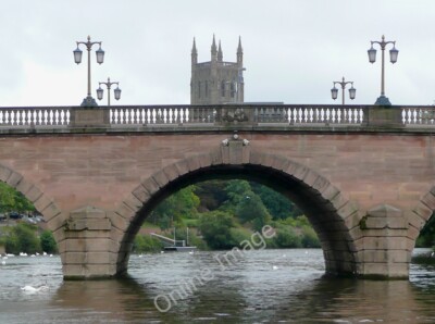Photo 6x4 The central arch of Worcester Bridge Worcester Bridge was ...