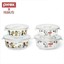 Pyrex Peanuts Snoopy Glass Storage Heat Resistant Containers Round 3pcs ...