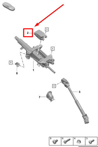 PORSCHE MACAN 95B STEERING COLUMN CONTROL MODULE 7PP905852C 7PP.905.852 ...