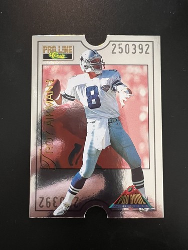 1995 Classic Pro Line Pro Bowl Hawaii Troy Aikman #PB-5 NFL Dallas ...