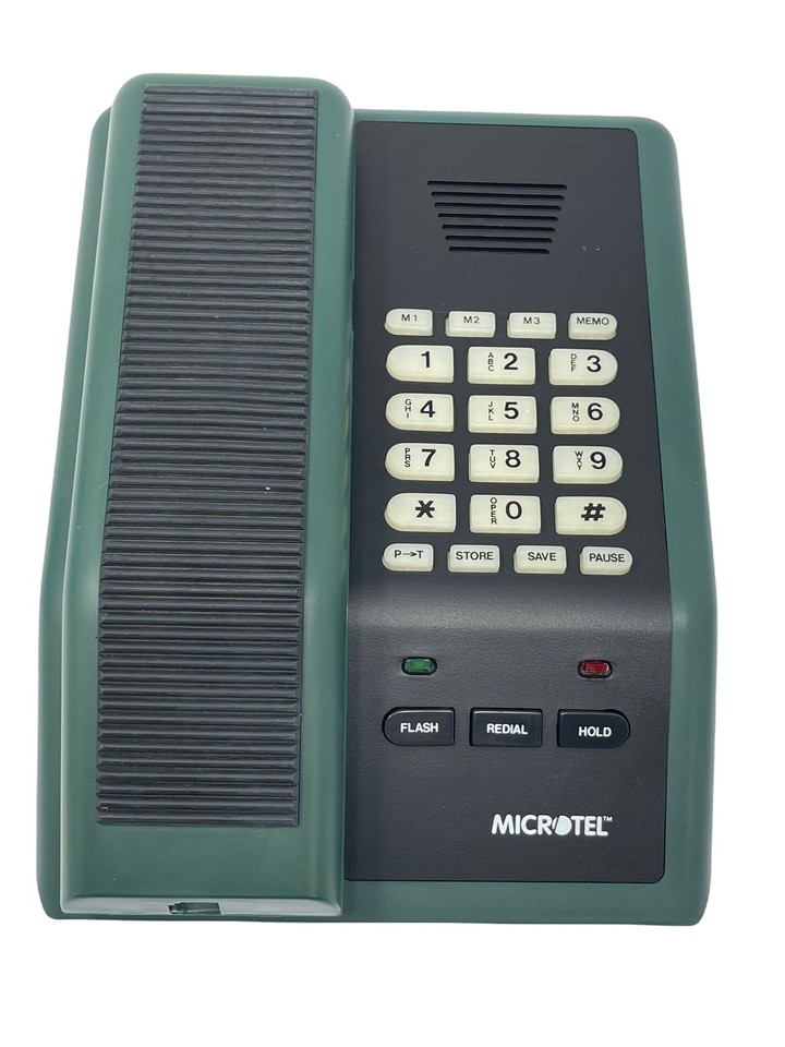 New Vintage Microtel Concorde Plus Telephone Green Retro Futuristic ...