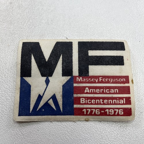 Vintage Canvas MASSEY FERGUSON AG MACHINERY TRACTOR MFG Patch ...