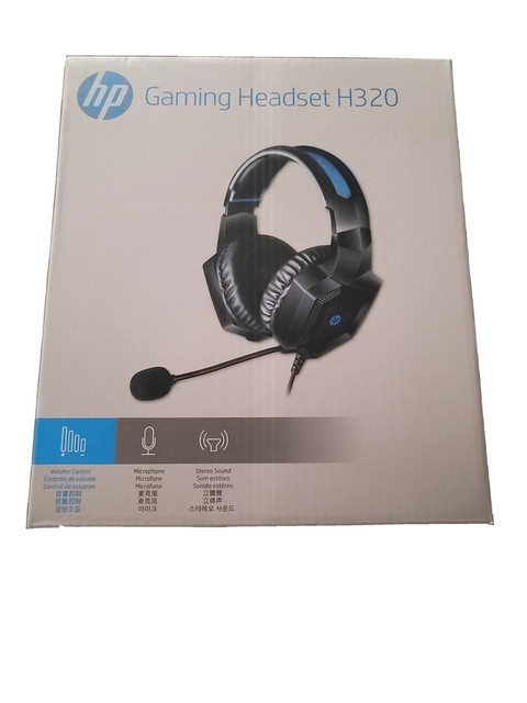 HP h320 Stereo Gaming Headset Over Ear with noise Cancelling Mic and ...