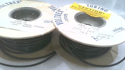 VOLTREX PVI-S12 PVC-105 INSULATION TUBING, BLACK, SIZE 12 (2 SPOOLS) | eBay