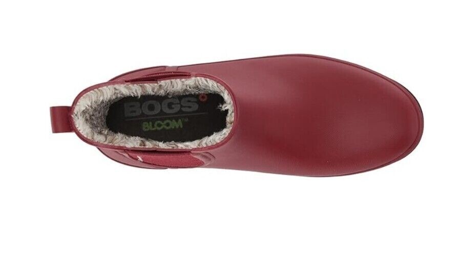 Bogs Amanda II Chelsea Cranberry Women’s Ankle Boots Insulated Wellies ...