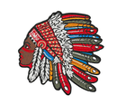 Indian Woman Headdress Embroidered Iron On Patch Cultural Tribute 3 ...